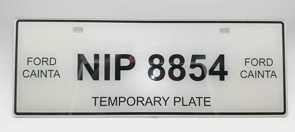 Temporary PH license plates – IP Designs